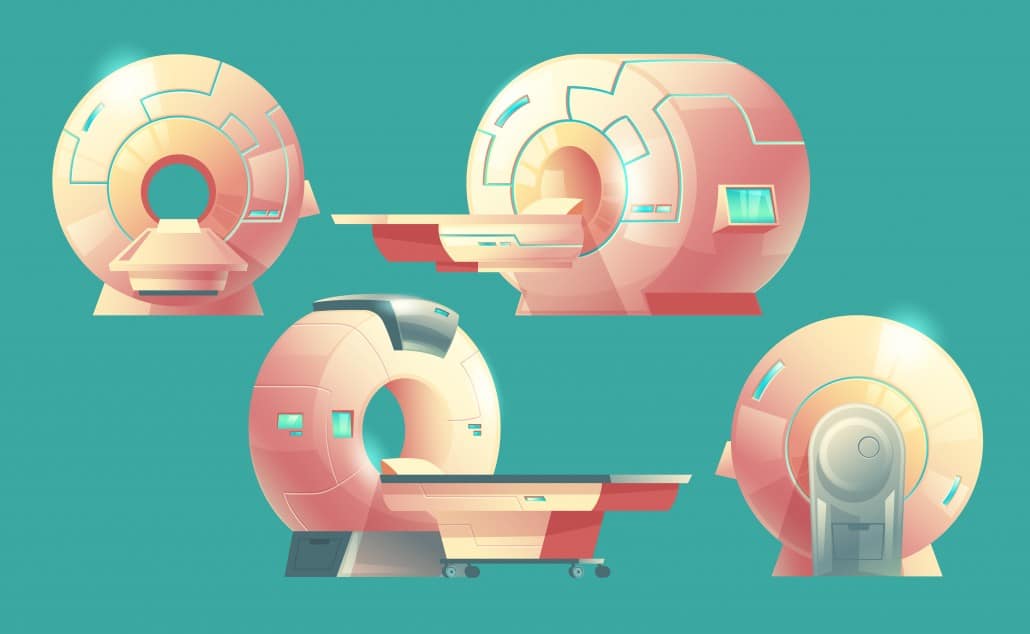 Vector cartoon MRI scanner, magnetic resonance imaging - Regional One ...