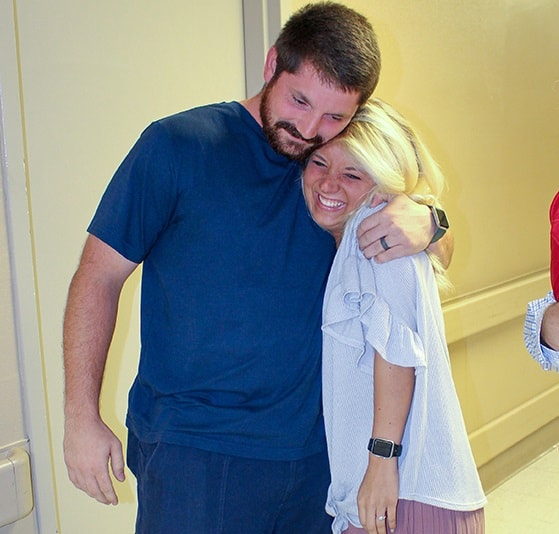 Joey and Haley Hug - Regional One Health