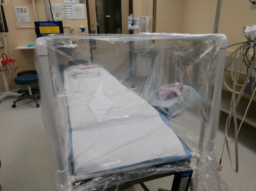 Creating Change out of Challenge: Intubation tent provides additional ...